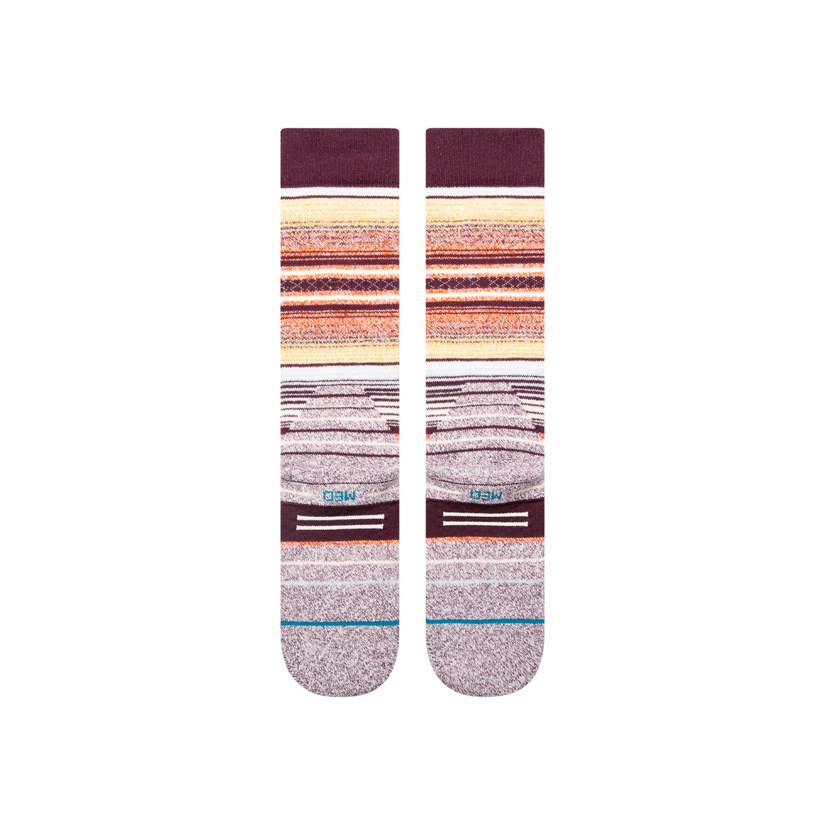Stance Medium Performance Wool Snow OTC Socks Curren-Wine - Winter 202 | Equipe Sport